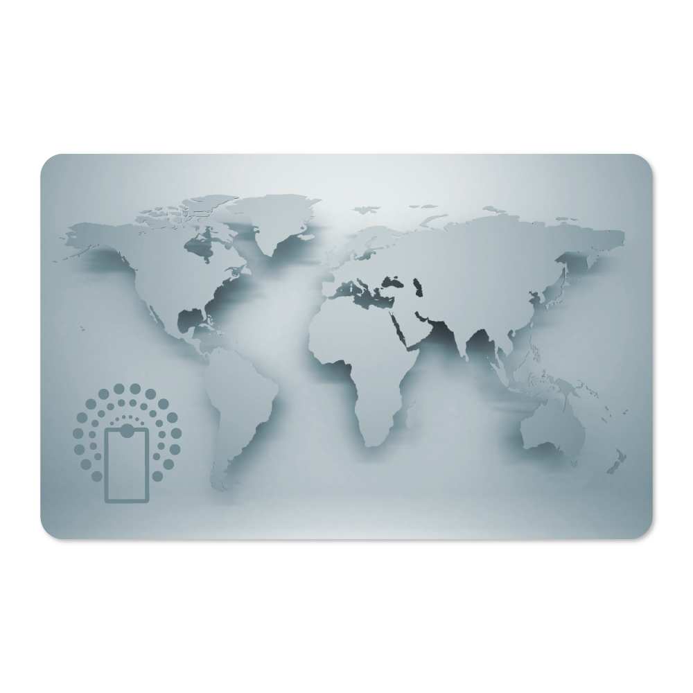 Wireless NFC Card (World Map) – BitSignal
