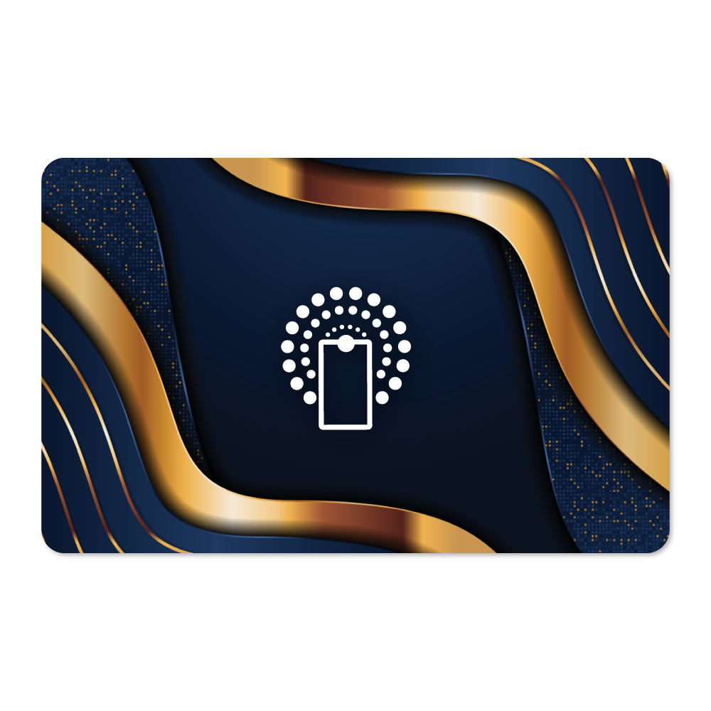 Touchless NFC Card (Blue and Gold) – BitSignal