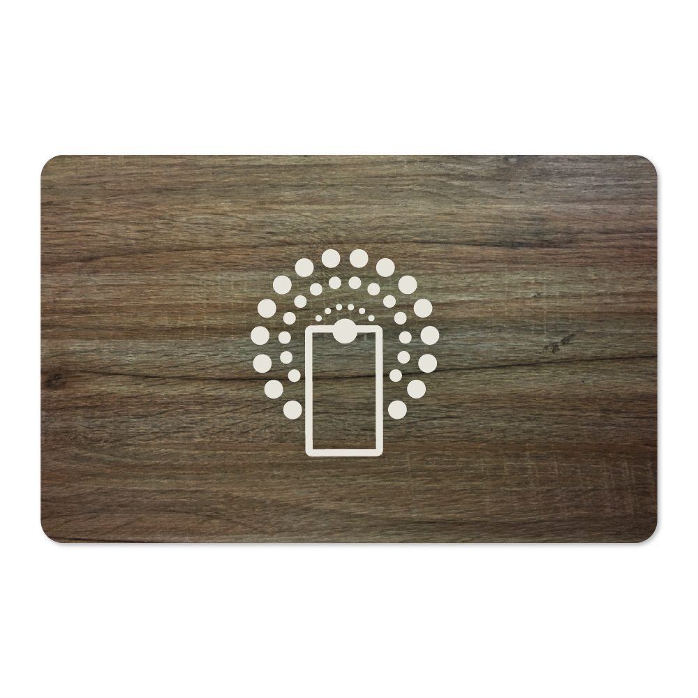 Touchless NFC Card (Wood Design) – BitSignal