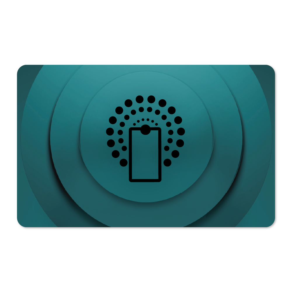 Wireless NFC Card (Cerulean Blue) – BitSignal