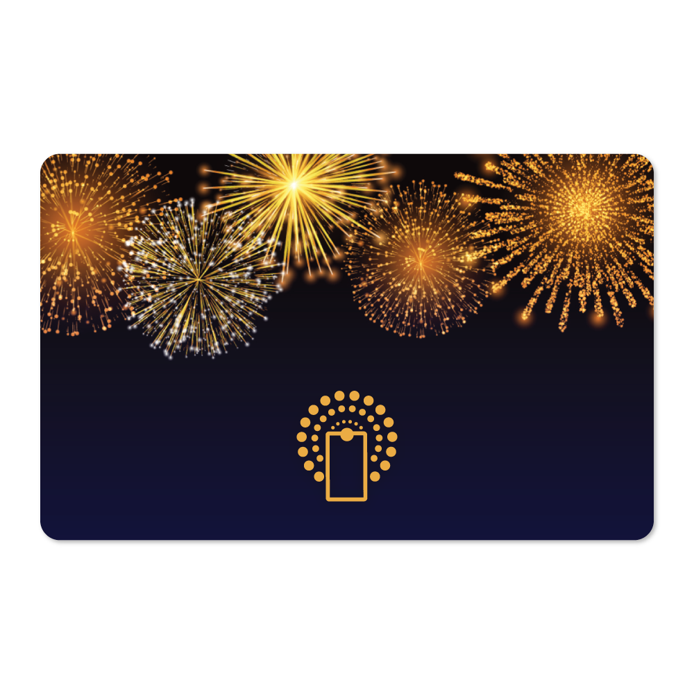 Wireless NFC Card (Fireworks) – BitSignal